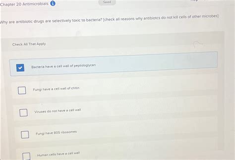 Solved Chapter 20 ﻿antimicrobials Iwhy Are Antibiotic Drugs