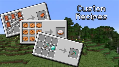 How To Make Custom Crafting Recipes Youtube