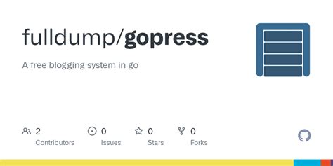 Github Fulldumpgopress A Free Blogging System In Go