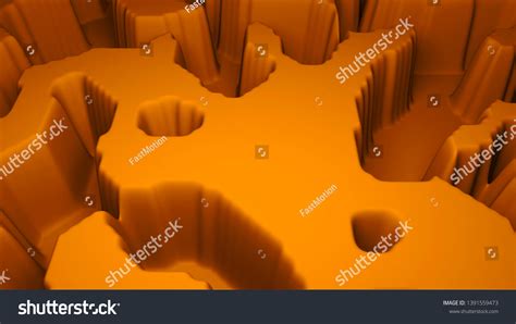 Simple Terrain Modern 3d Surface Model Stock Illustration 1391559473