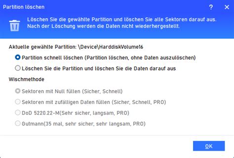 Behoben Eine geschützte Partition kann nicht ohne festgelegten Force Protected Parameter