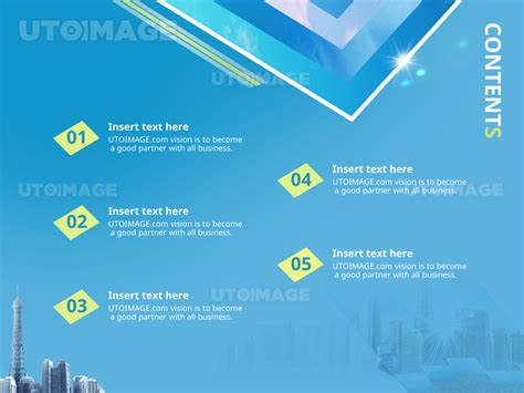 파워포인트 배경 비즈니스 반짝이는 도시 유토이미지 상세페이지 베이직샵 파워포인트 20793485