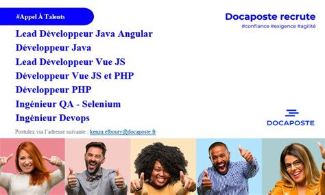Docaposte Maroc Sur Linkedin Freelance Java Javaangular Vuejs Vuejs Php Php Qa Selenium