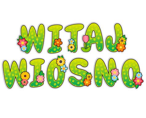 Napis Witaj Wiosno Niska Cena Na Allegro