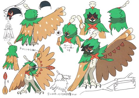 Decidueye Official Art Decidueye Drawing How To Draw Decidueye