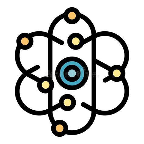 Atom Icon Representing Physics And Chemistry Science Stock Vector Atom Icon Representing Physics And Chemistry Science Stock Vector