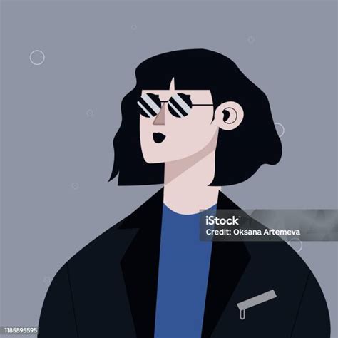 벡터 손으로 그린 일러스트 와 선글라스에 예쁜 여자의 일러스트 빈티지 스타일로 만든 초상화 격리 가죽에 대한 스톡 벡터 아트 및 기타 이미지 Istock