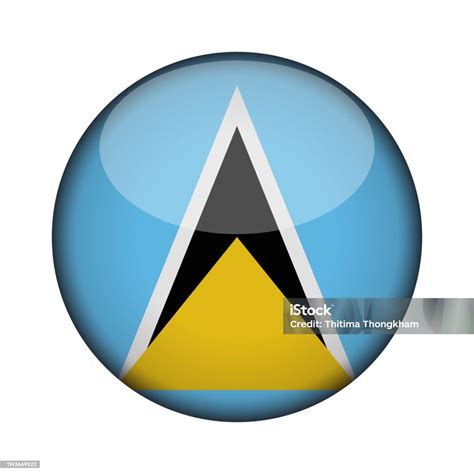 아이콘의 광택 라운드 버튼에 플래그 흰색 배경에 고립 된 엠 블 럼 국가 개념 기호입니다 독립 기념일 기에 대한 스톡 벡터 아트 및 기타 이미지 Istock