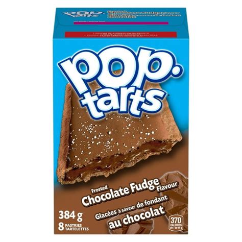 Kelloggs Pop Tarts Toaster Pastries Frosted Chocolate Fudge 384g 8