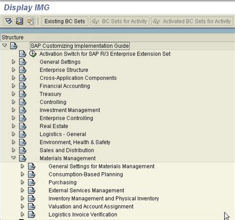SAP MM Tutor Settings For Material Management IMG Menu