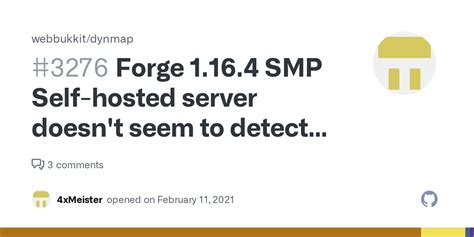 Forge 1164 Smp Self Hosted Server Doesnt Seem To Detect Dynmap V31