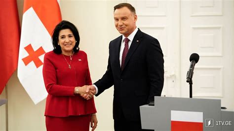 პოლონეთისა და საქართველოს პრეზიდენტების ერთობლივი განცხადებები Youtube