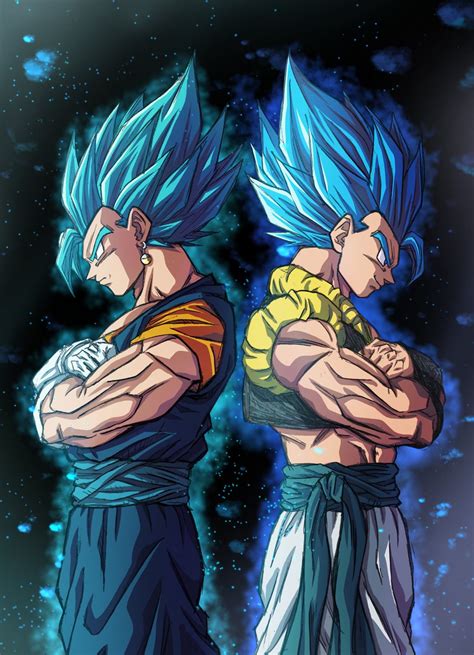 Vegito Ssj Blue Y Gogeta Ssj Blue Vegito Y Gogeta Personajes De Dragon Ball Ilustración De