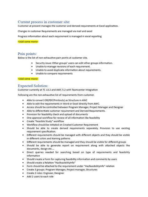 Requirement Document For Requirement Module Pdf Microsoft Excel