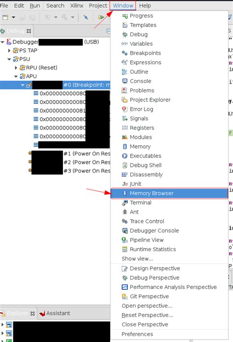 C Using Vitis Debugger To View Contents Of Ddr Memory Of Arty Z7 Fpga