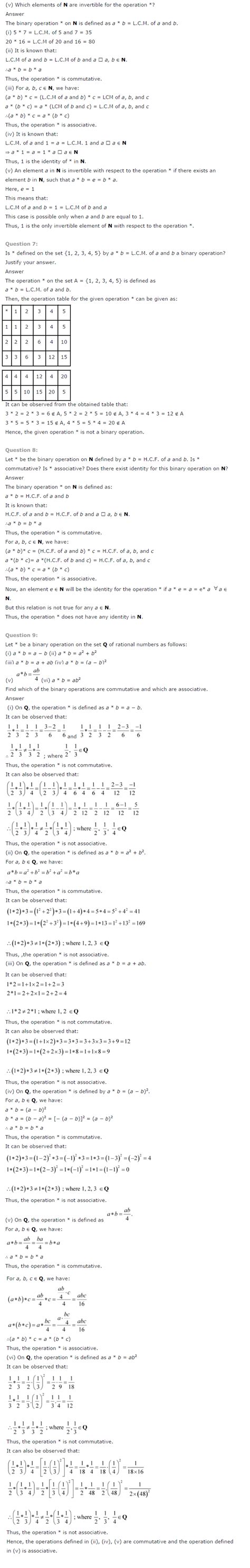 NCERT Solutions For Class 12th Maths Chapter 1 Relations And