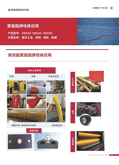 高性能聚氨酯弹性体应用 佛山禾邦新材料科技有限公司