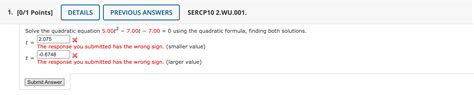 Solved 1 [0 1 Points] Details Previous Answers Sercp10