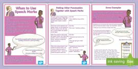 What Are Speech Marks Twinkl