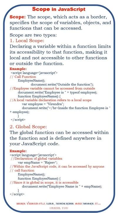 what is scope in javascript ensolutions5210 coding class developer jscript dom dom html5