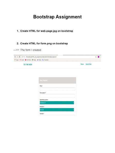 Bootstrap Assignment Pdf