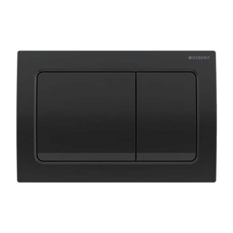 Geberit Alpha01 Square Black Chrome Flush Plate Sanctuary