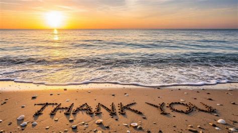 Sunset Gratitude On The Beach Stock Illustration Illustration Of