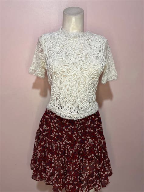 See Through White Top On Carousell