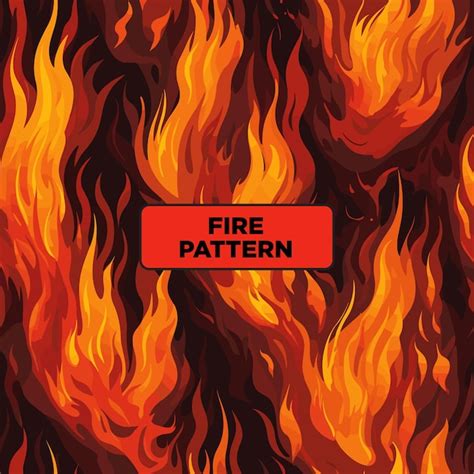 Premium Vector Seamless Pattern Of Fire