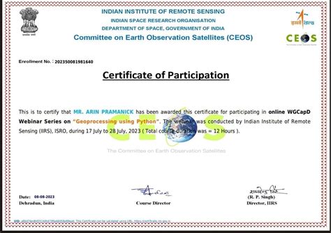 Arin Pramanick On Linkedin Geoprocessing Python Isroiirs Lifelonglearner
