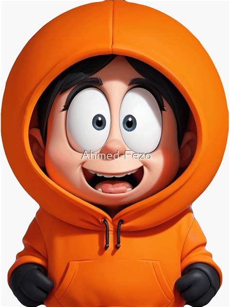 Happy Kenny Boy Funny Cartoon Sticker For Sale By Ahmed Fezo Redbubble