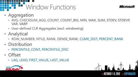 Ppt Practical Uses Of New T Sql Functionality In Sql Server 2012