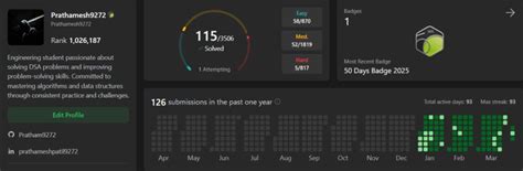 Leetcode 365daysofcode Dsa Problemsolving Codingchallenge