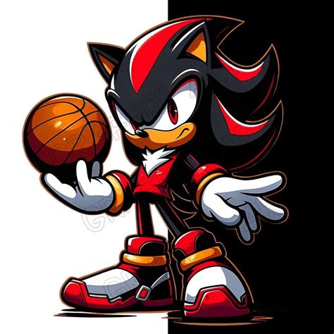 Sonic Basketball Png Kawaii Cartoon Clipart Digital Download Etsy