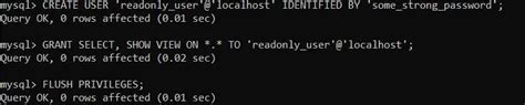 How To Create Read Only User In Mysql Delft Stack