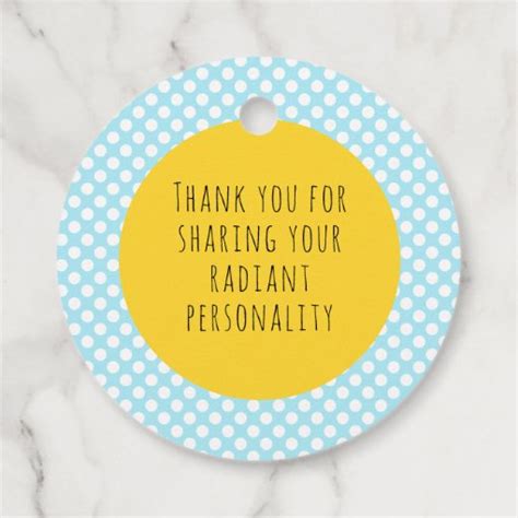 Smiling Sunshine Compass Birthday Party Favor Tags Zazzle