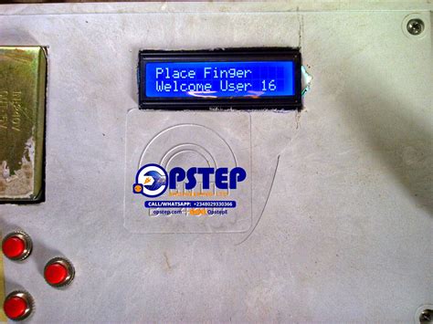 Fingerprint Based Security System Using Fpm 10a Opstep