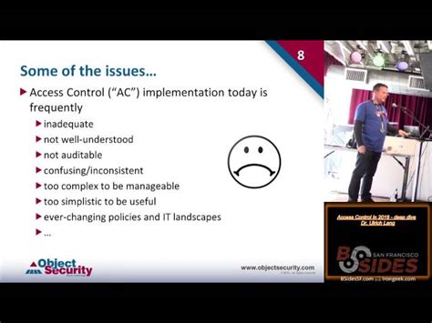 Security Bsides Talk Access Control In 2016 Deep Dive From Security Bsides San Francisco