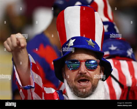 Doha Qatar 3rd December 2022 Usa Fans During The Fifa World Cup 2022