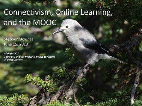 Connectivism Online Learning And The Mooc Stephen Downes