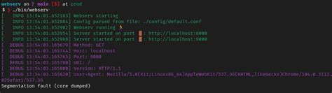 Bug Segfault When Clicking Send Delete · Issue 47 · Vcwildwebserv