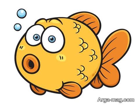 نقاشی ماهی و انواع رنگ آمیزی کودکانه ماهی های بامزه