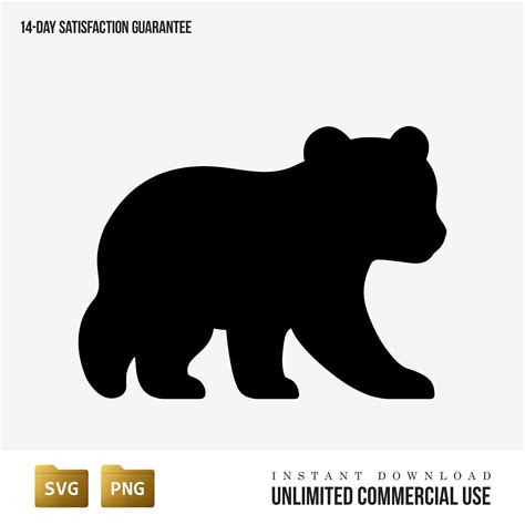 Bear Cub Svg Black Bear Cub Silhouette Bear Cub Silhouette Png