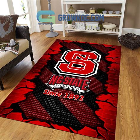 Nc State Wolfpack Football Team Living Room Rug Growkoc