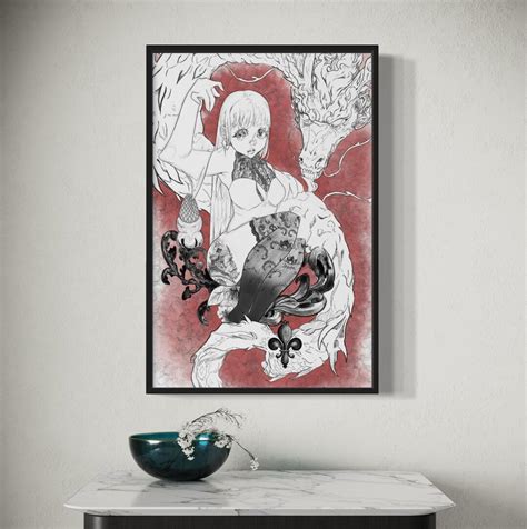 Sex Art Anime Art Decor Nude Print Waifu Poster Naked Room Custom Drawing Handmade