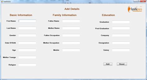 matrimonial portal system project in vb with source code and report