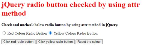 JQuery Radio Button Checked How To Use JQuery Radio Button Checked