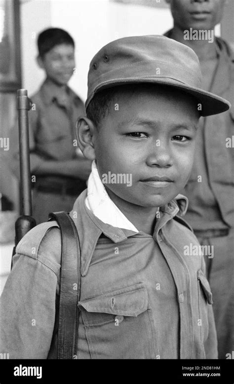 Faces Of Cambodian Soldiers In The Unit Around Siem Reap In Cambodia