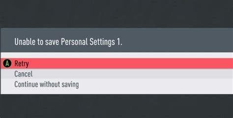 Fix FIFA Unable To Save Personal Settings