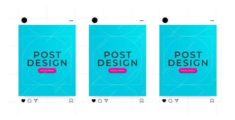 Premium Psd Instagram Vertical Post X3 Mockup With White Background